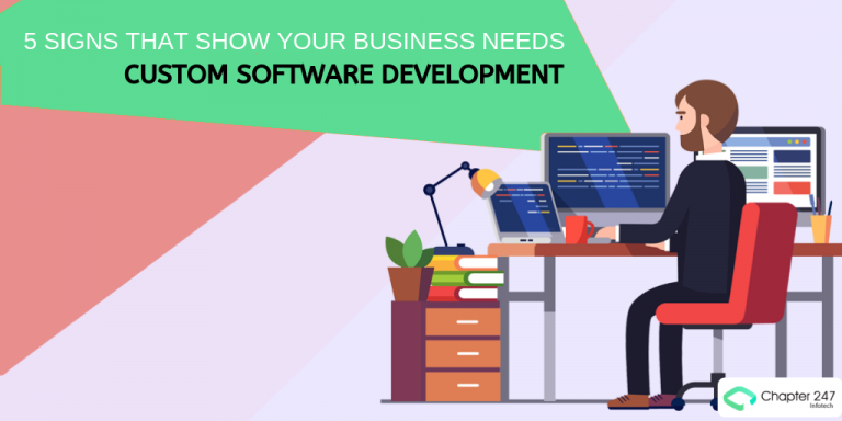 5 Signs that show your business needs Custom Software Development | Chapter247